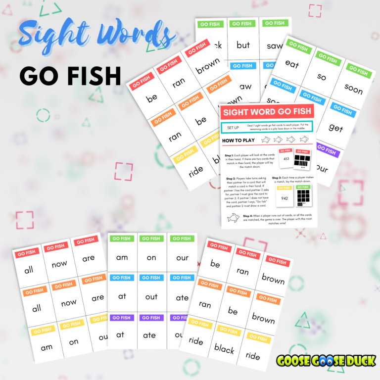 Kindergarten Common Core Sight Words: 10 Fun Activities [FREE PRINTABLES]