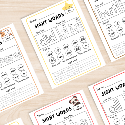 Kindergarten Common Core Sight Words: 10 Fun Activities [FREE PRINTABLES]