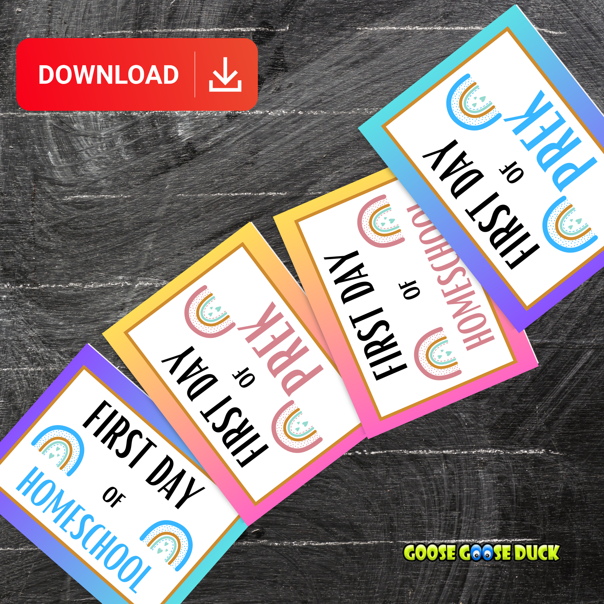 FREE First Day of Homeschool Printable Pack