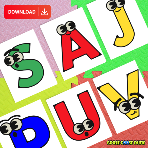Colorful Alphabet Letters: Free Printable Pages