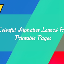 Colorful Alphabet Letters: Free Printable Pages